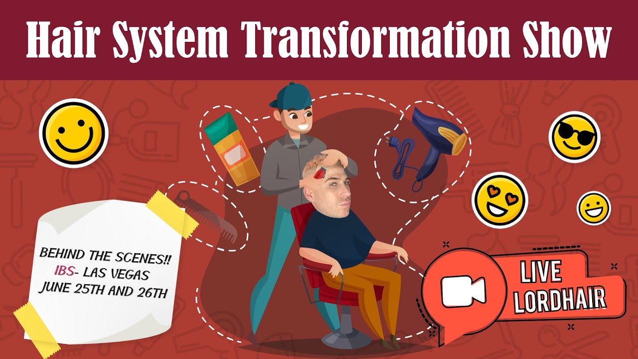 Hair System Coloring Demo | Live Broadcast | Lordhair - YouTube