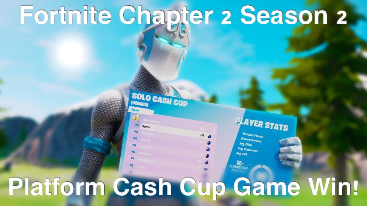 FORTNITE INSANE PLATFORM CASH CUP GAMEPLAY WIN! (7 kills) (throwback ...