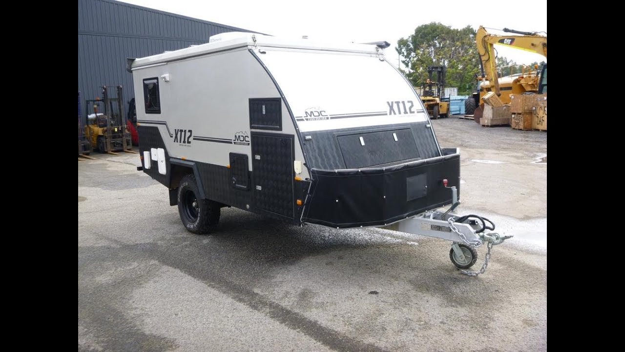 GA1022 - 2014 MDC XT12 Off Road Hybrid Pop Top Caravan - YouTube