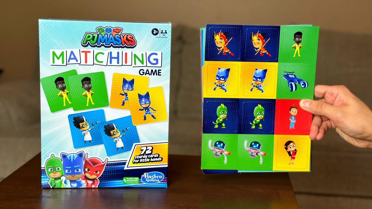 PJ Masks Matching Game / Memory Game for kids - YouTube