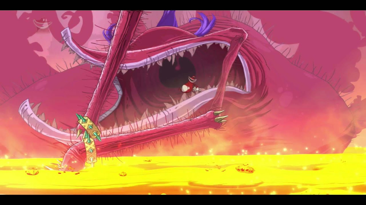 Rayman origins final level monster (End boss) - YouTube