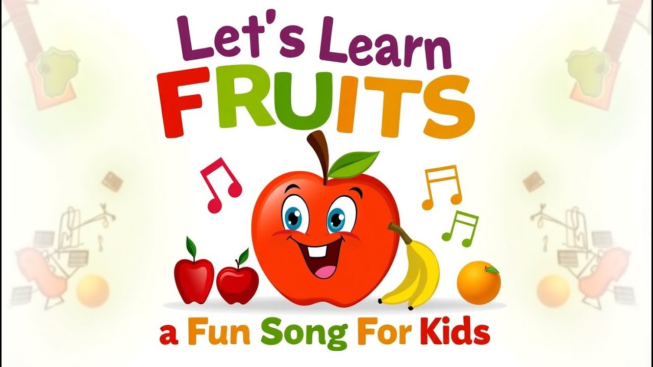 Let's Learn Fruits a Fun Song For Kids || Nursery rhyme - YouTube