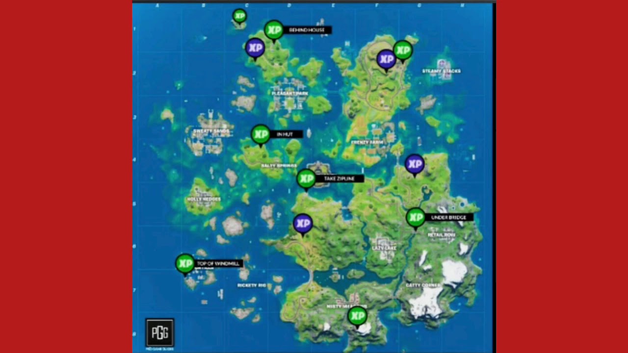 Week 2 Season 3 XP Coin Locations - YouTube