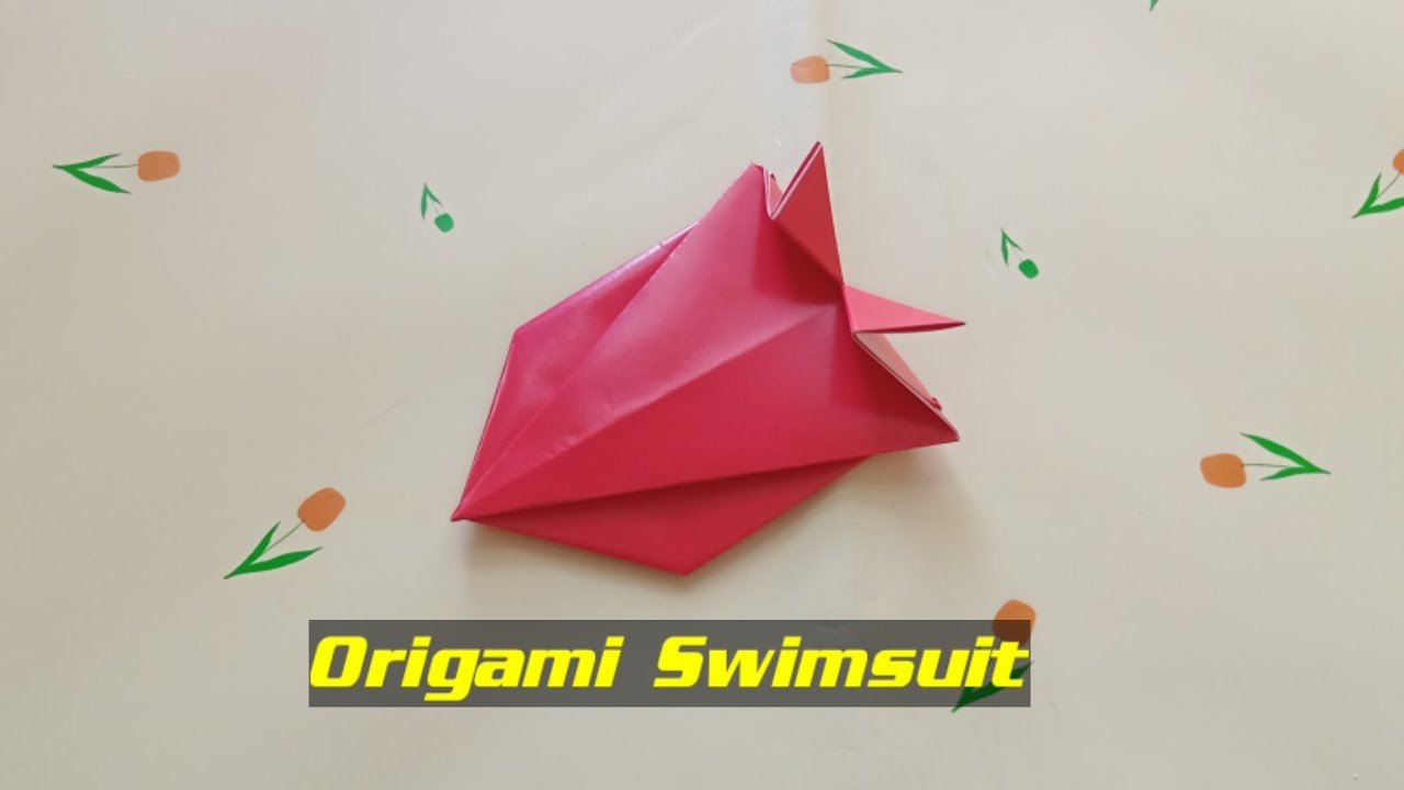 Super simple‼️Origami Swimsuit |Cara buat Origami Baju Renang - YouTube