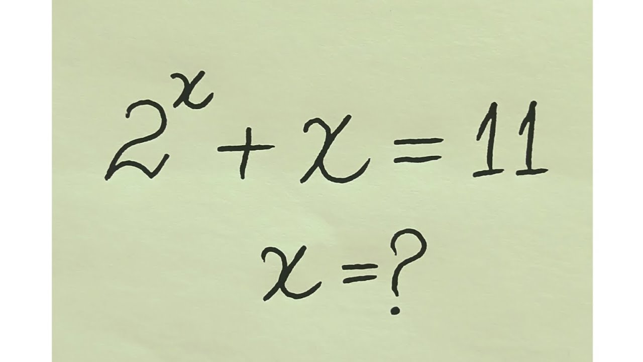 Olympiad Mathematics - Find possible value of x? (Lambert W function ...