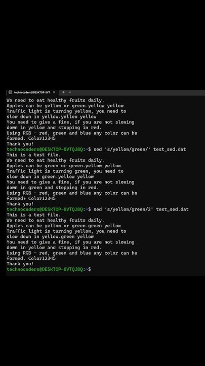 Unix Basics Sed How To Find Patterns In String Searching Find And Replace Unix