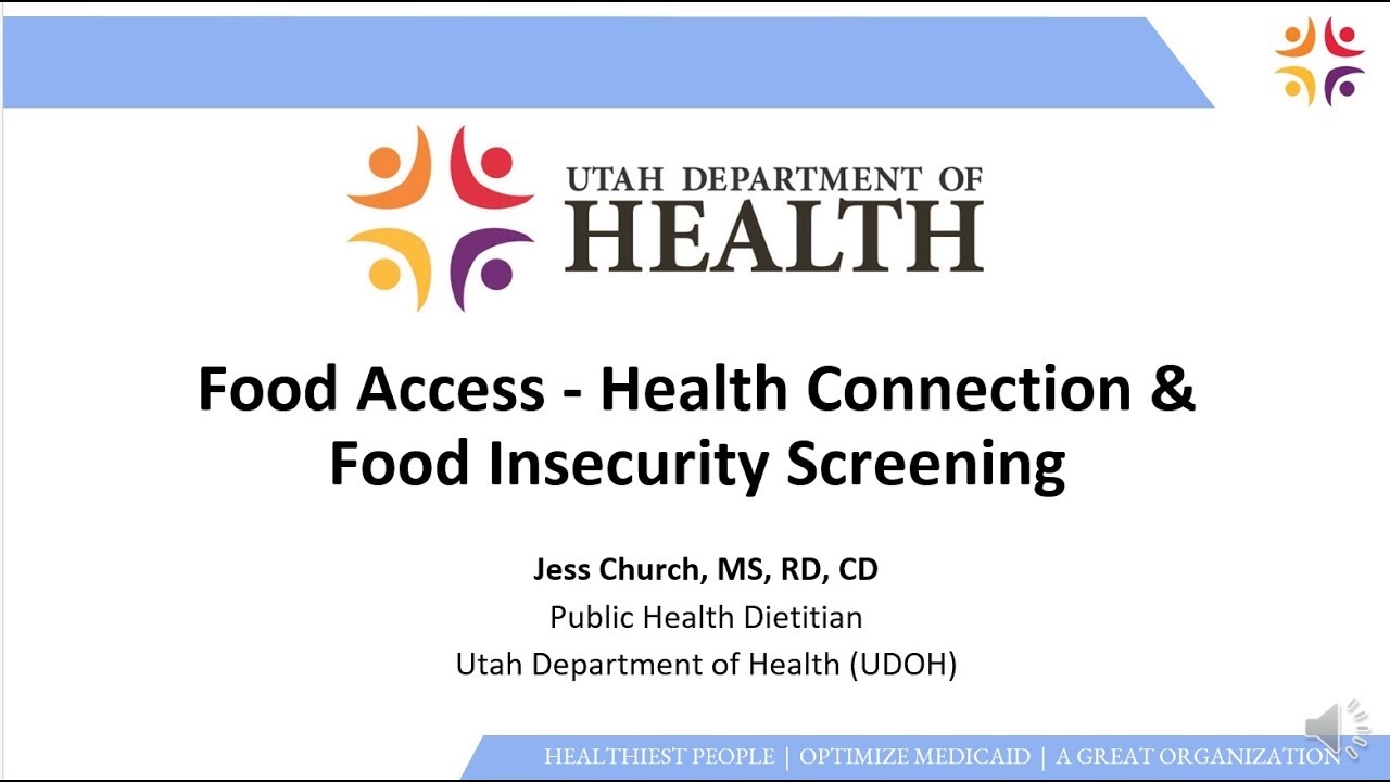 Food Access - Health Connection and Food Insecurity Screening - YouTube