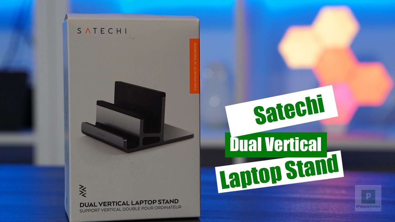 Satechi Dual Vertical Laptop Stand - YouTube