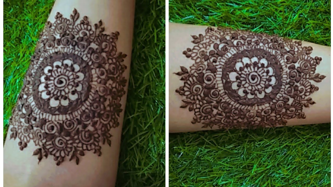 very easy henna flower ll Simran shaik - YouTube