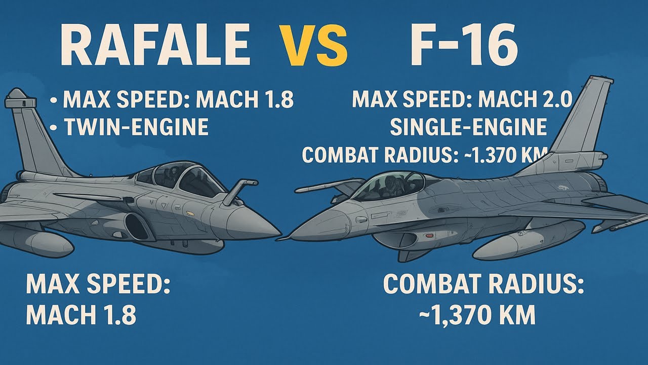 Rafale vs F-16 | Which Fighter Jet Is Superior? Full Comparison Explained!#airforce #indianarmy ...