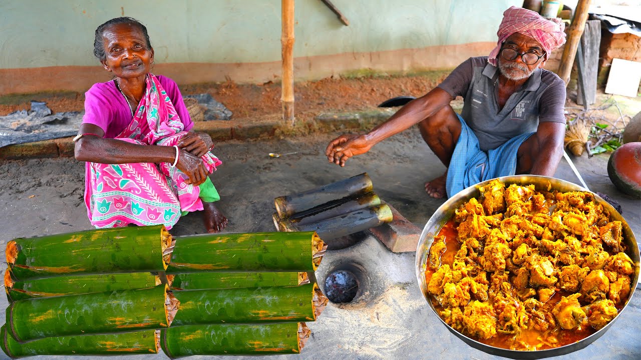 BAMBOO CHICKEN | Traditional Bamboo Chicken Recipe by our grandfather ...