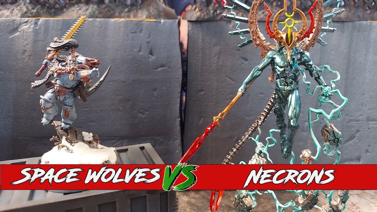 Space Wolves (Space Marines) v Necrons -10th edition Warhammer 40k ...