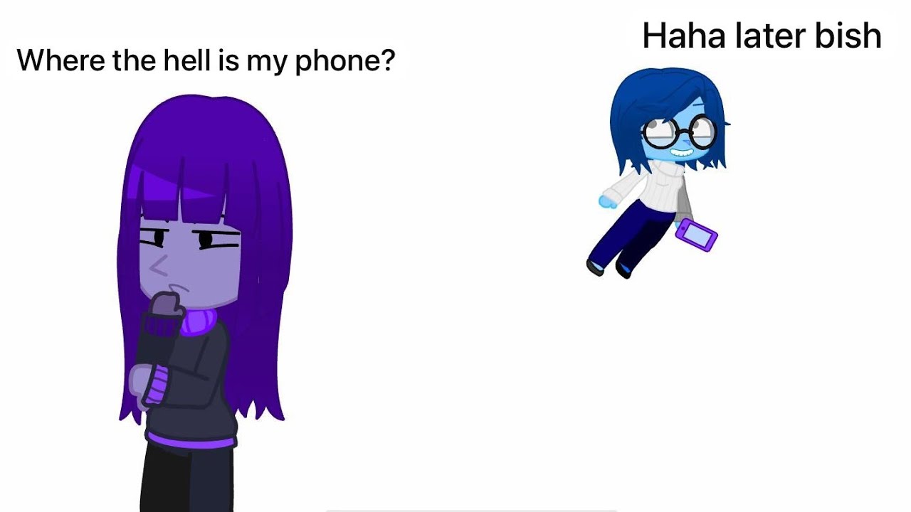Sadness steals Ennui’s phone in a nutshell - YouTube