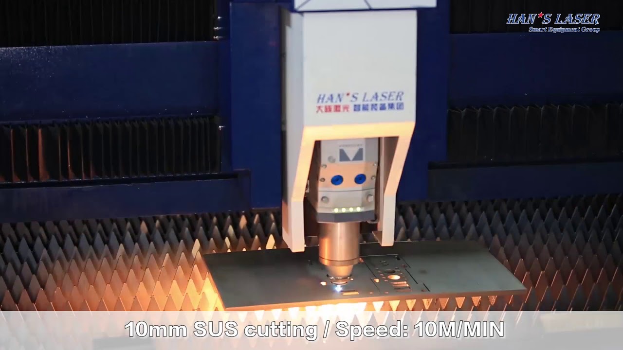 15 KW Laser Cutting - 10mm Stainless Steel - YouTube