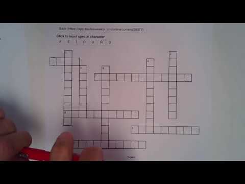 5th Studies Weekly Science Crossword 4 - YouTube