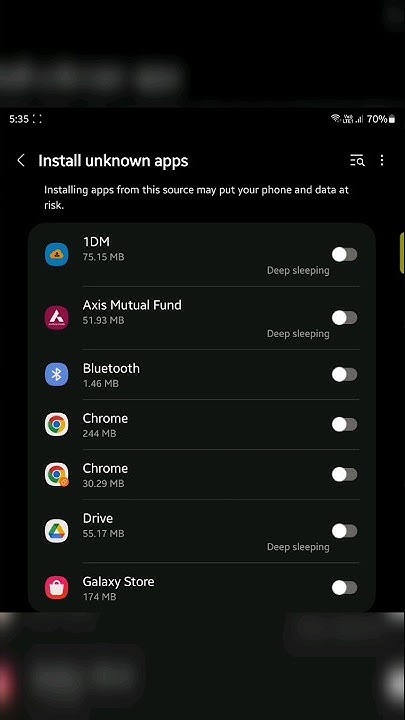 How to Enable Install Unknown Apps on Samsung Galaxy Z Fold 5 #shorts #zfold5 - YouTube