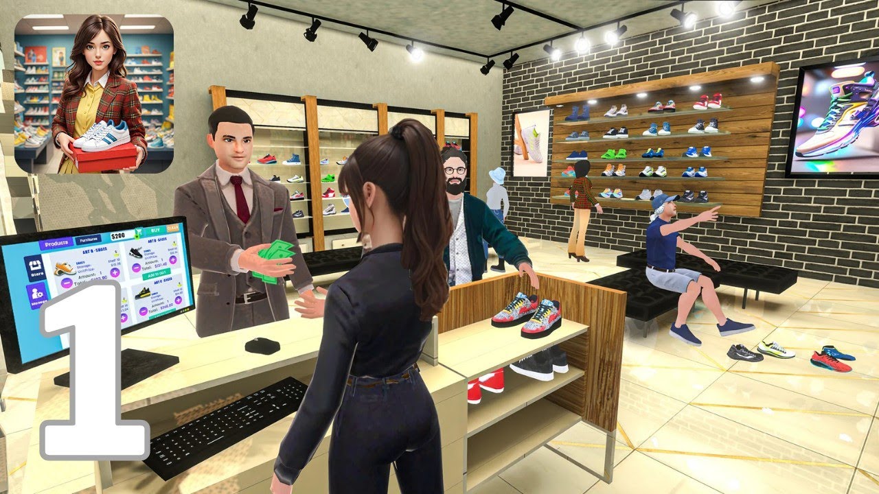 Shoes Store Manager Game - Sneaker Shop Simulator Gameplay - Shoe Store ...