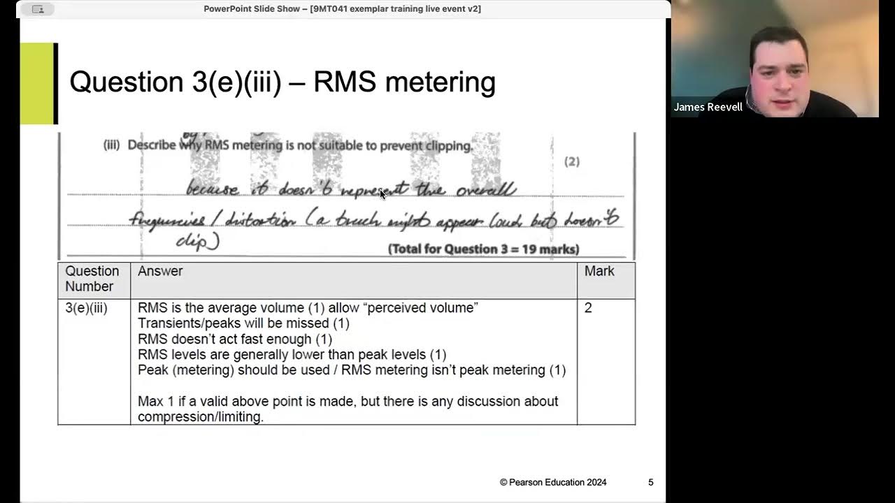 Pearson Edexcel A Level Music Technology Network Component 4 ...