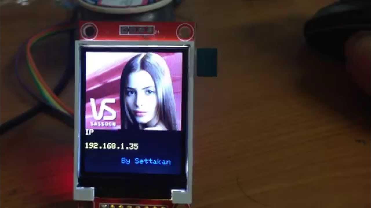 ESP8266 and TFT LCD - YouTube