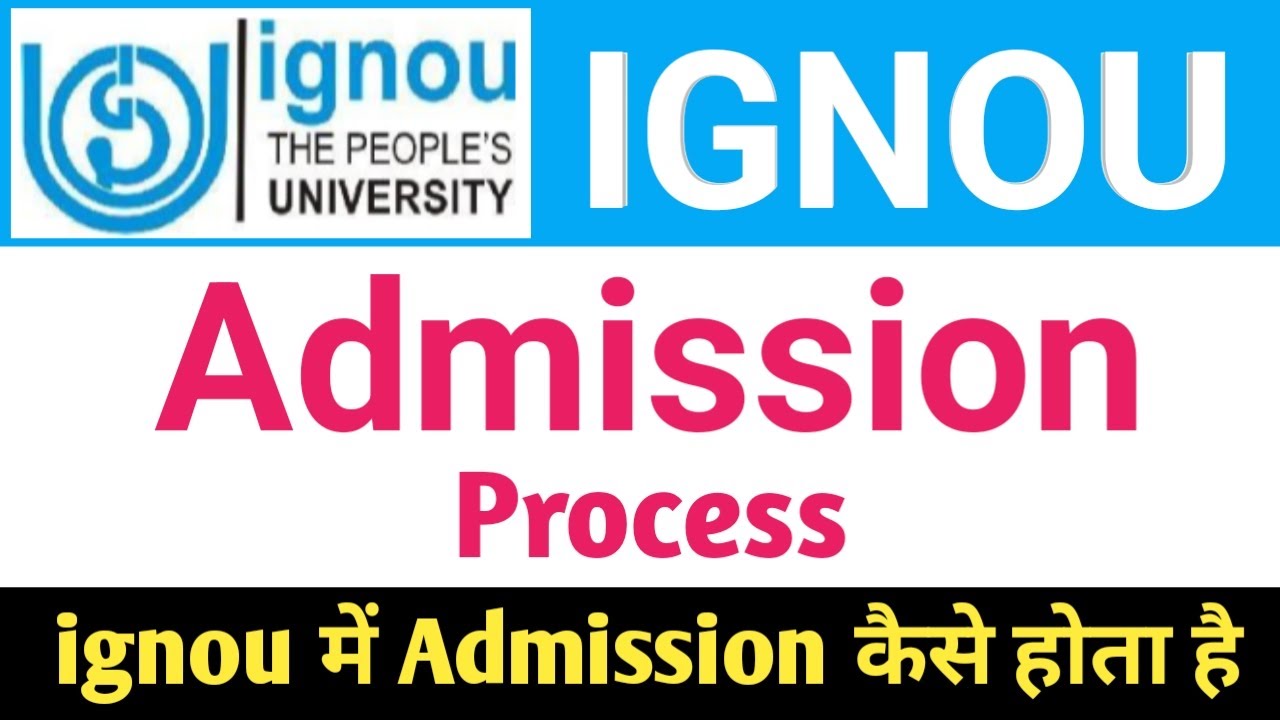 ignou admission process 2024-25 | ignou main admission kaise le | open ...