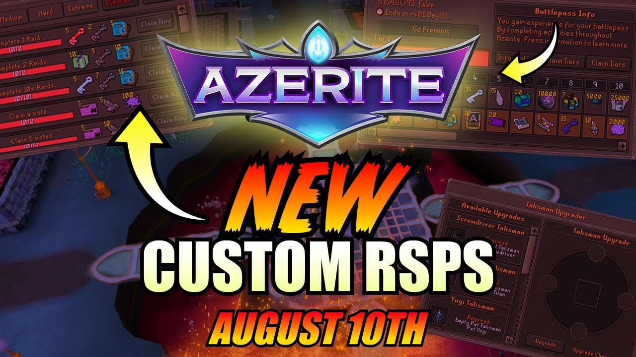 New Hype Custom RSPS Releasing August 10! Azerite Custom RSPS - YouTube