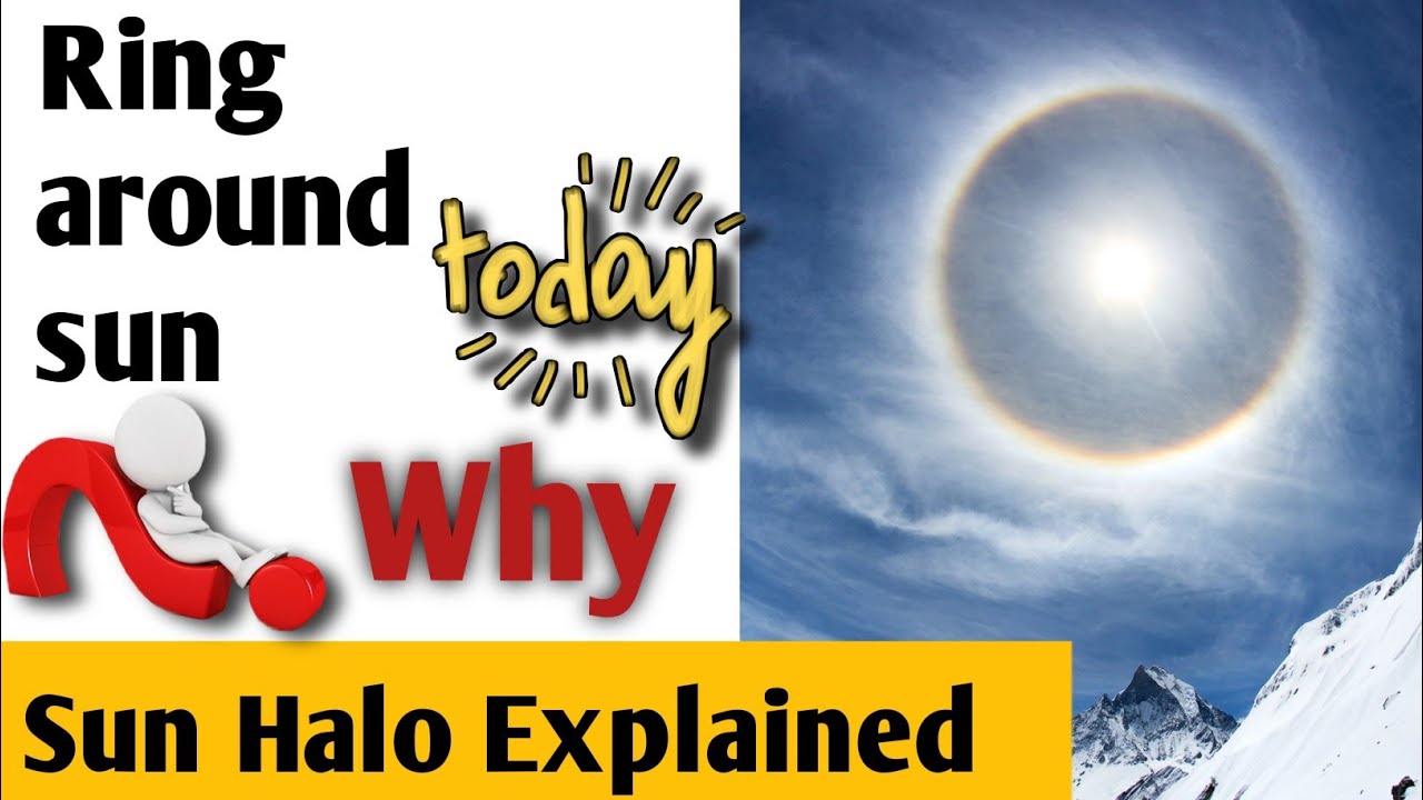 आज सूरज में दिखा कुछ ऐसा || sun halo Explained || Ring around sun today ...