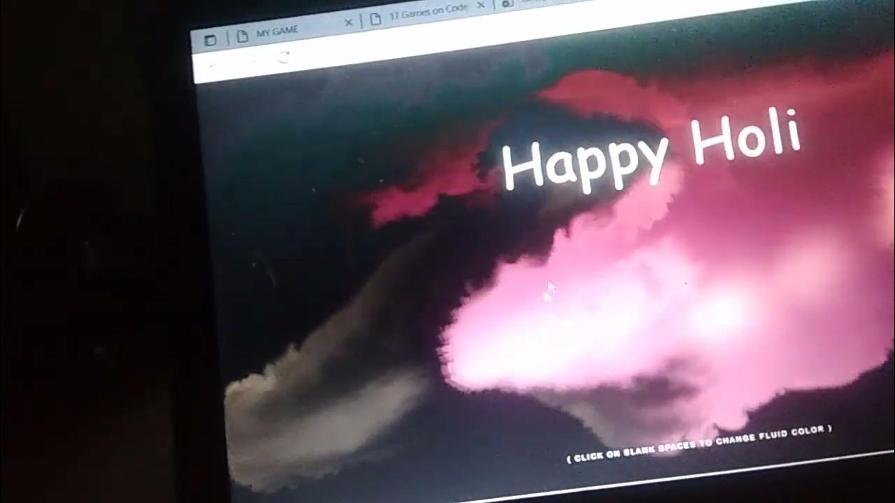 Happy holi | html css and javascript - YouTube
