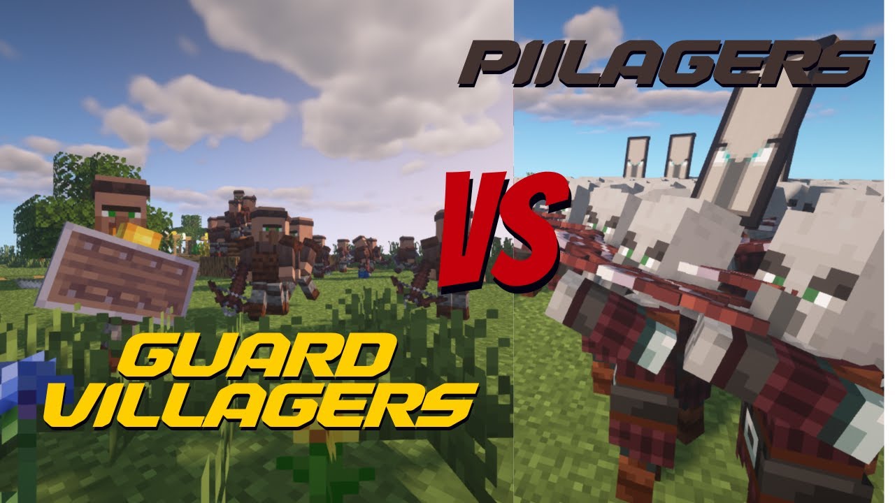 Guard Villagers Vs Raid - YouTube