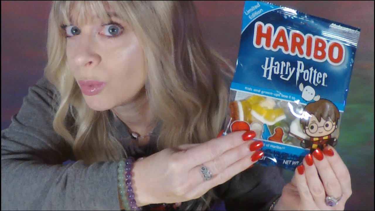 ASMR Eating Harry Potter Gummy Candy | Mukbang Taste Test - YouTube