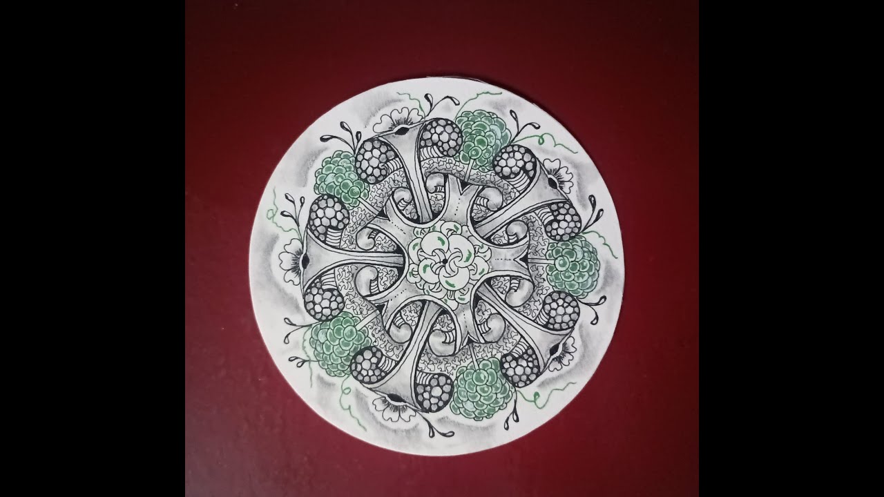 Zentangle project pack 20 Day 3 My take - YouTube