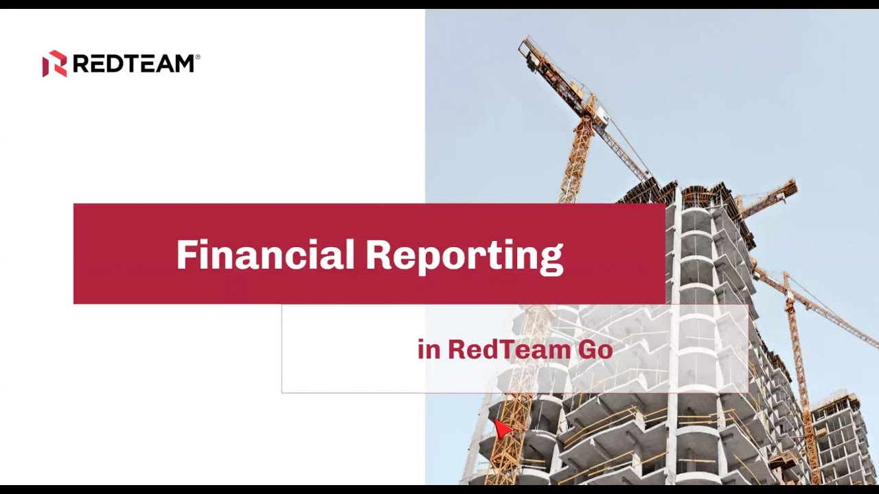 RedTeam Go Training Webinar: Financial Reporting - YouTube