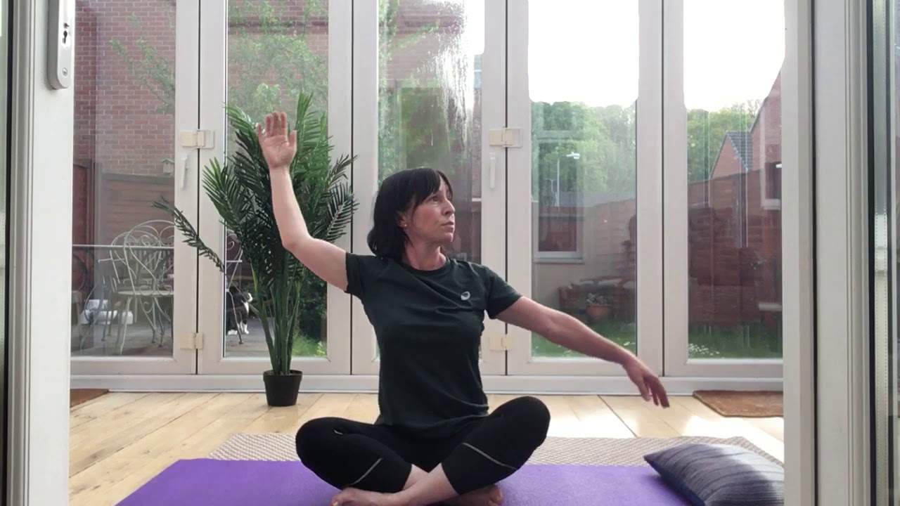 Easy pose, new arms..... - YouTube