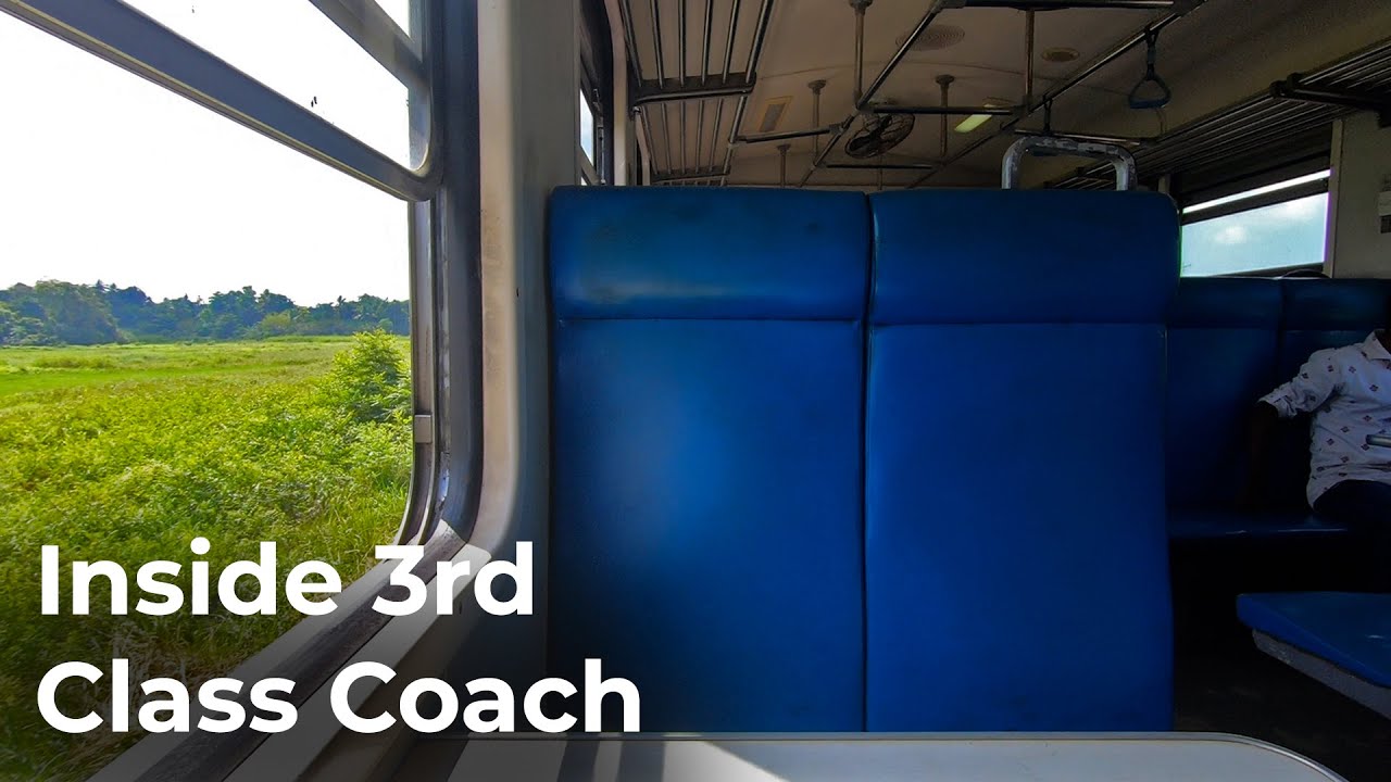 Inside 3rd Class Coach in Sri Lanka Railways - YouTube
