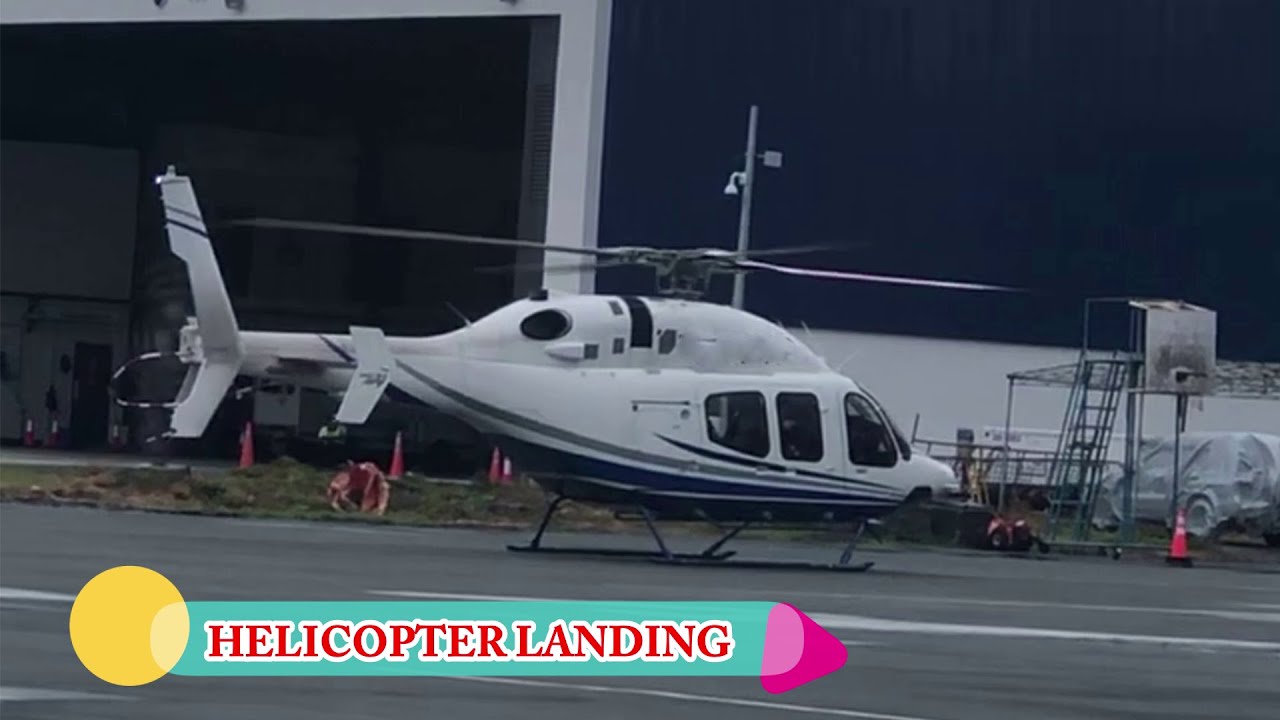 HELICOPTER LANDING - YouTube