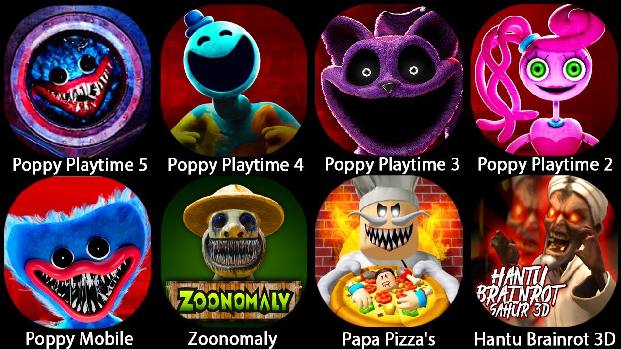 Poppy Playtime Chapter 5 Fan,Poppy Playtime Chapter 1 2 3 4 Mobile ...