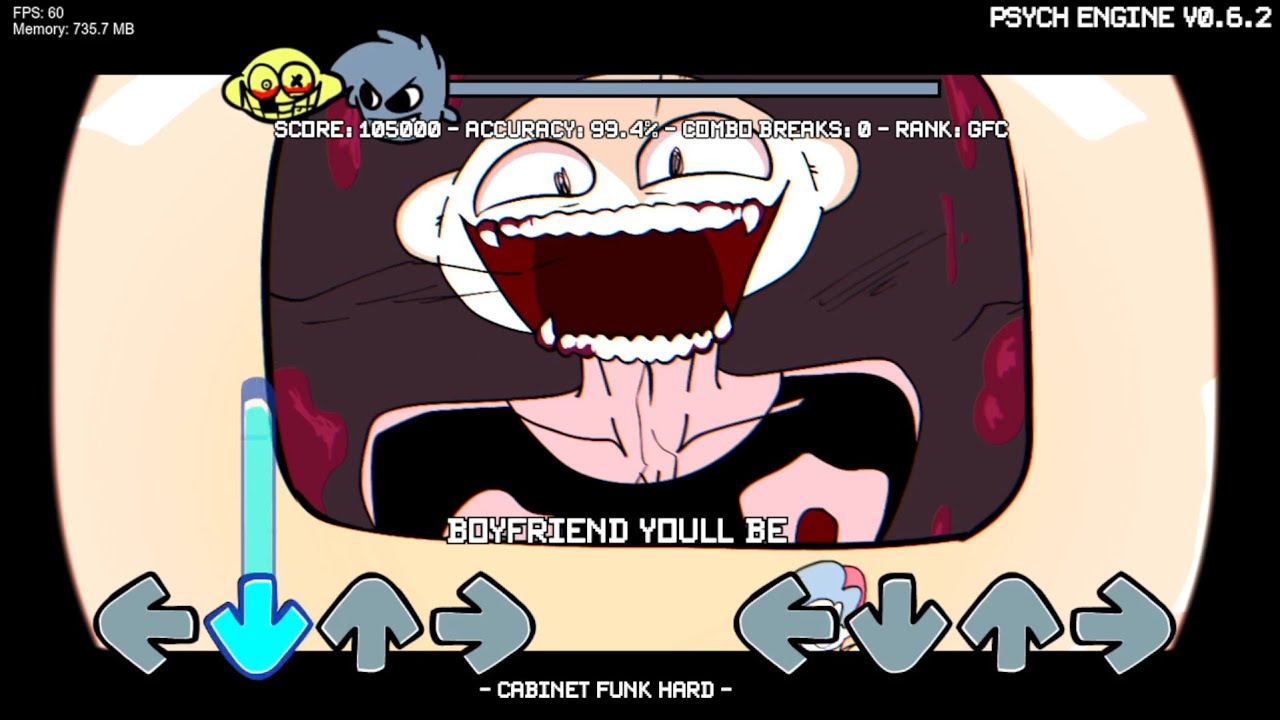 FNF: ARCADE ARCHIVES - PART 1 - Cabinet Funkin (composed by Ironik) (FC ...