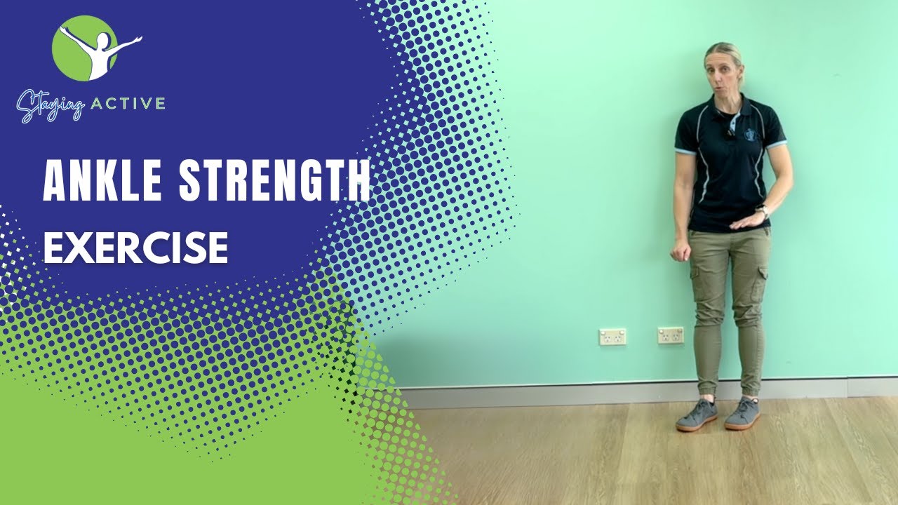 Ankle strength exercise with a twist - YouTube