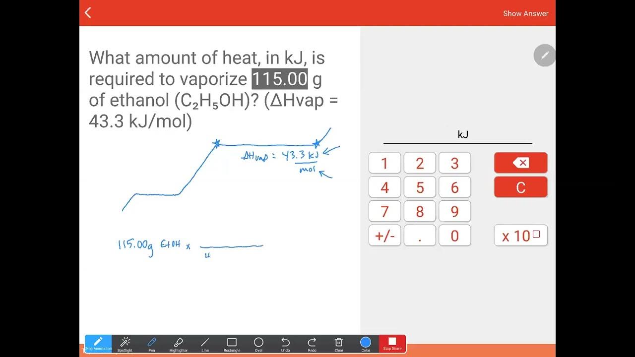 Calculating Heat Required for Vaporization - YouTube
