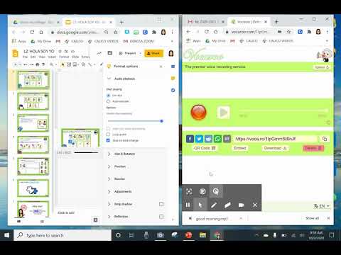 How to Add a Voice Recording to Google Slides Using Vocaroo - YouTube