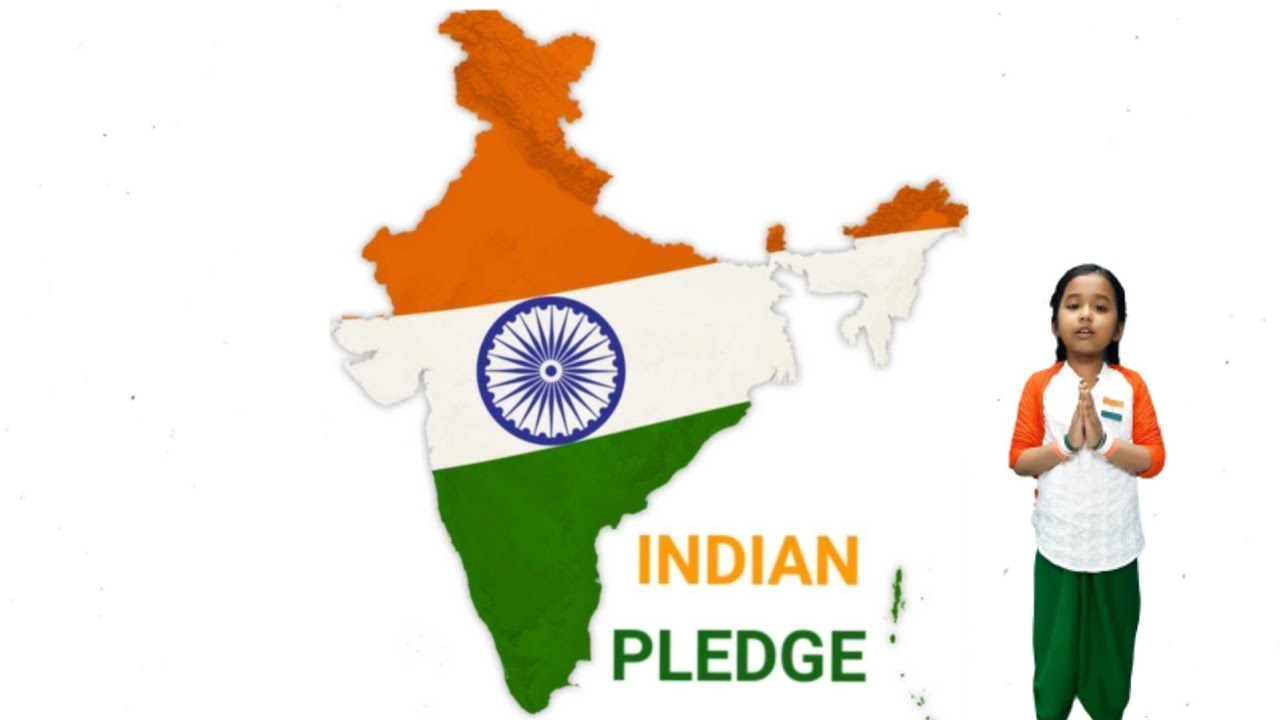 NATIONAL PLEDGE of INDIA (with Spellings)| Little Star 🌟 - YouTube