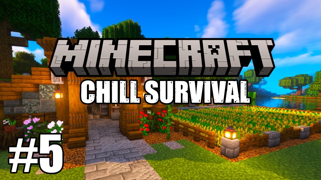 Building a BEAUTIFUL Mine Entrance | Minecraft Chill Let's Play | #5 ...