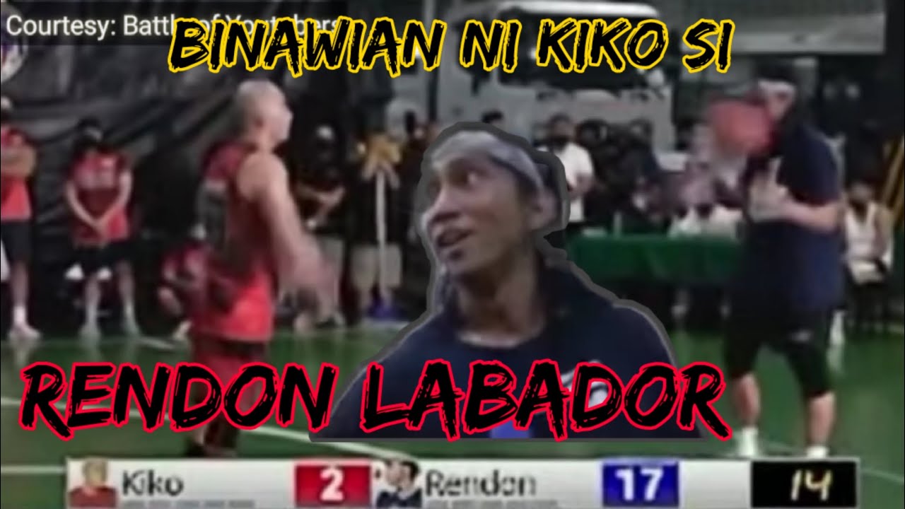 Binato ng Bola ni Kiko Matos si Rendon Labador Full Video | Battle of ...