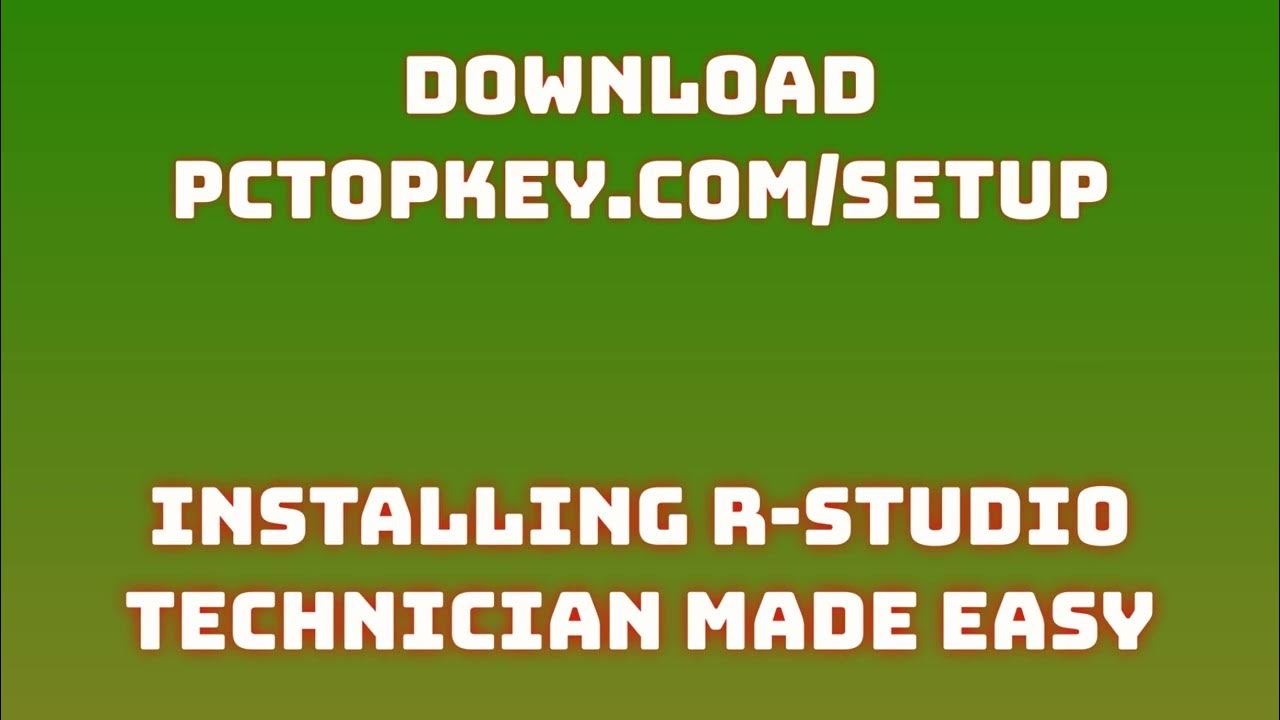 How To Download and Install R-Studio Technician Manual - YouTube