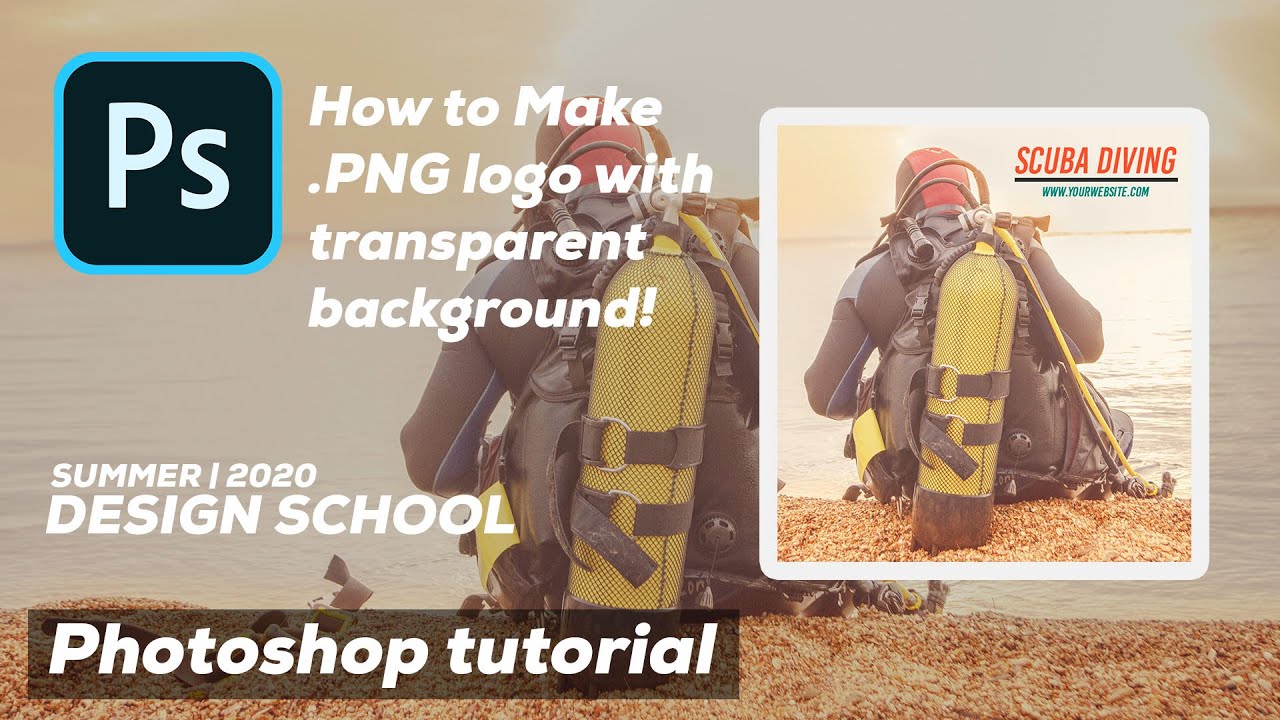 How to make .png transparent logo | Photoshop tutorial - YouTube