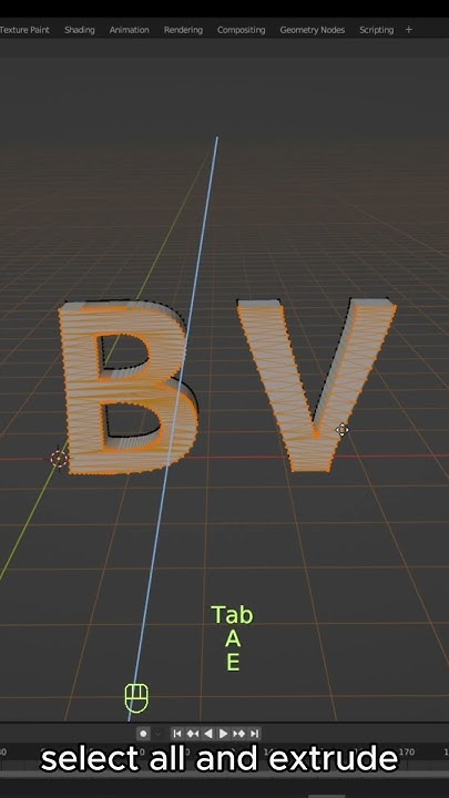 Create Inflated Text in Blender in 1 Minute! - YouTube