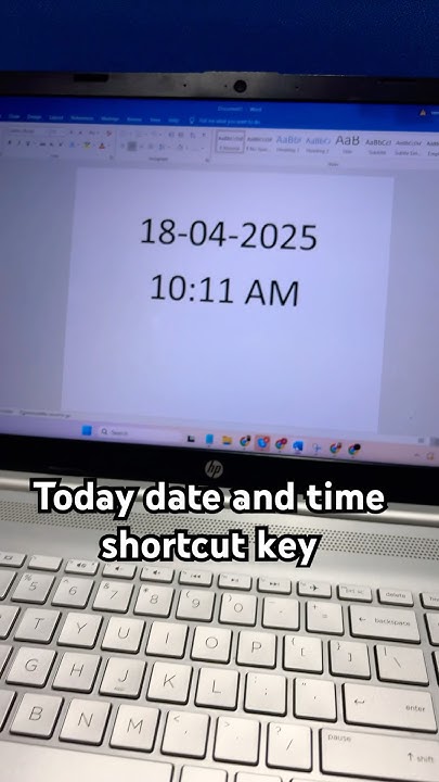 Today date and time shortcut key #computereducation #computer #asmr #viral - YouTube