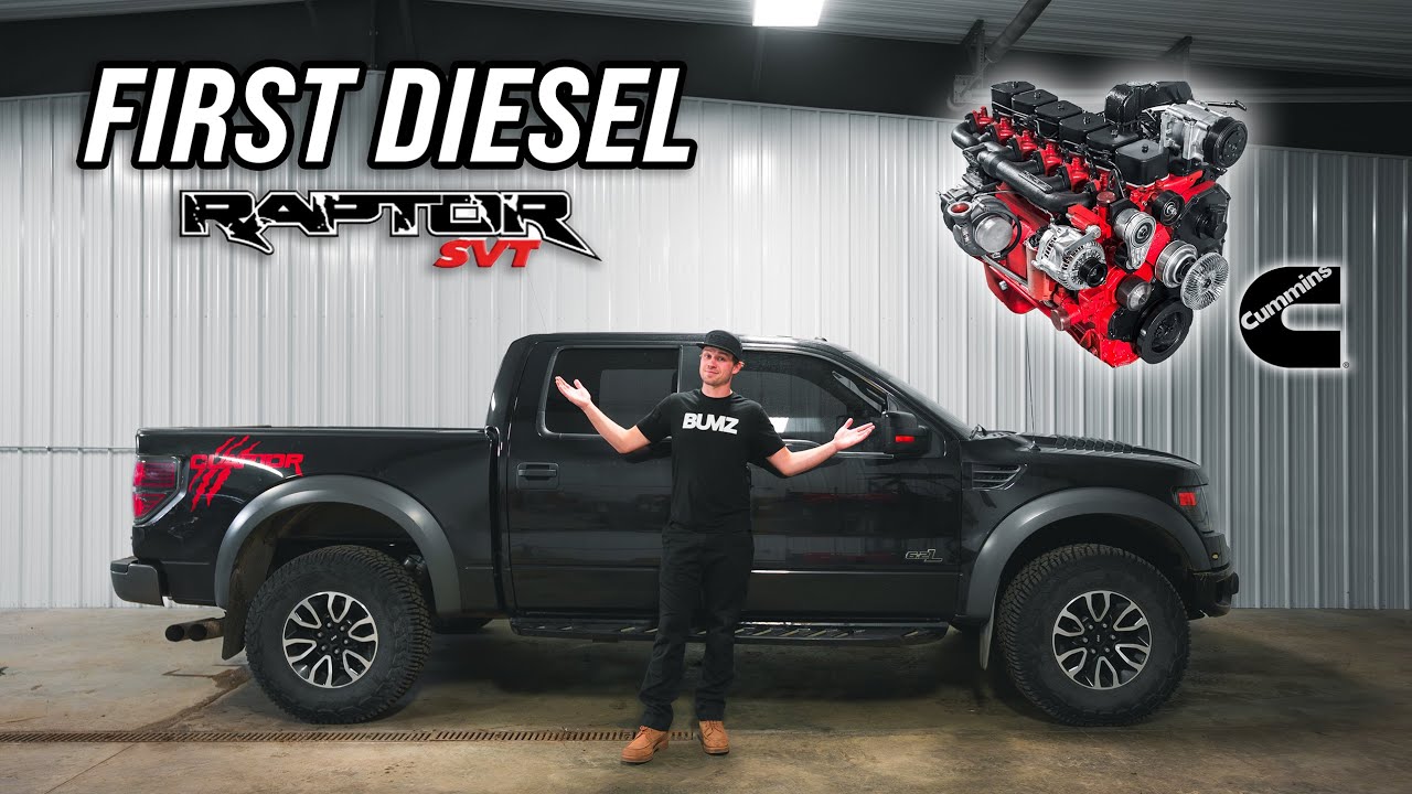 Building the Worlds First Cummins Swapped Raptor! - YouTube