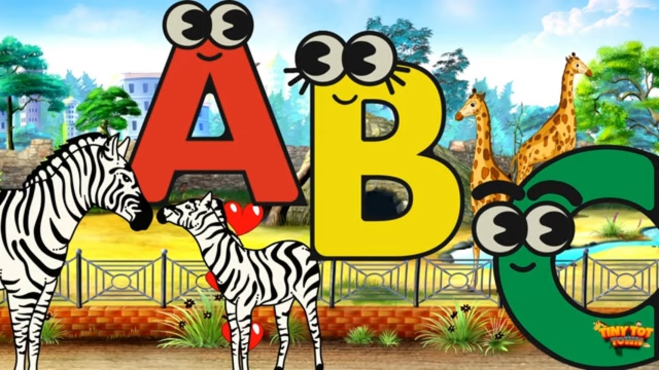 Cute Zebra ABC Song for Toddlers and Preschoolers | Nursery Rhyme Songs ...
