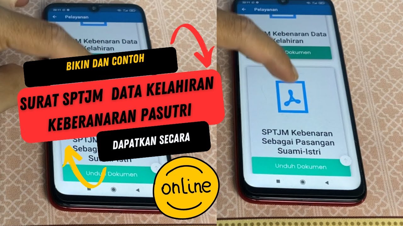 Download Surat SPTJM Kelahiran dan SPTJM Pasangan Suami Istri - YouTube