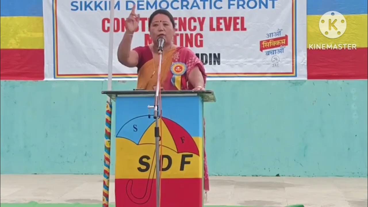 Sikkim Democratic front party Women Wing Chief Mrs Sakun Gurung Condemned Manipur recent case ...